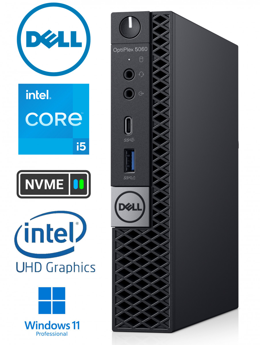 Pirkti DELL Optiplex 5060 Micro i5-8500T 32GB 256GB SSD Windows 11 Pro ...